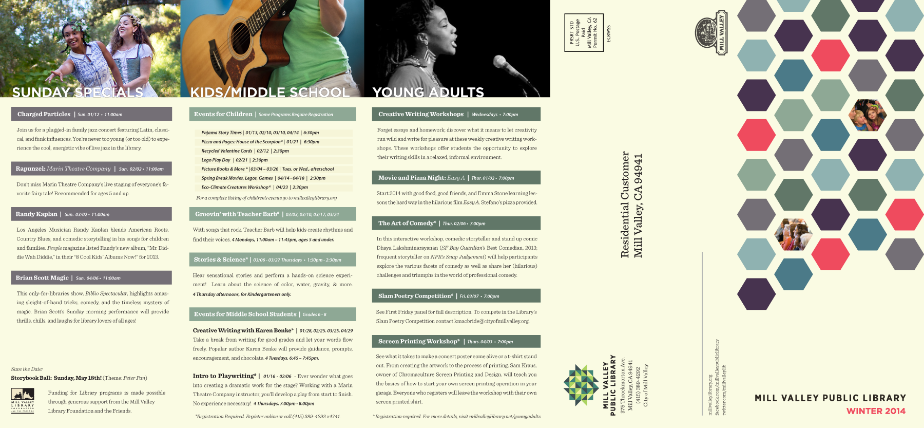 Design: Mill Valley Public Library brochures